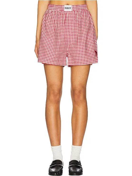 DARLIN Gingham Short - Red