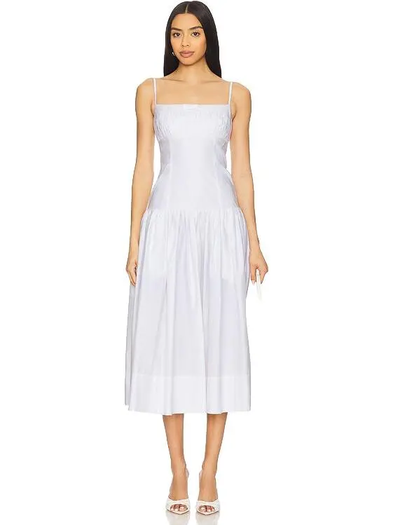 Lpa Katya Midi Dress - White