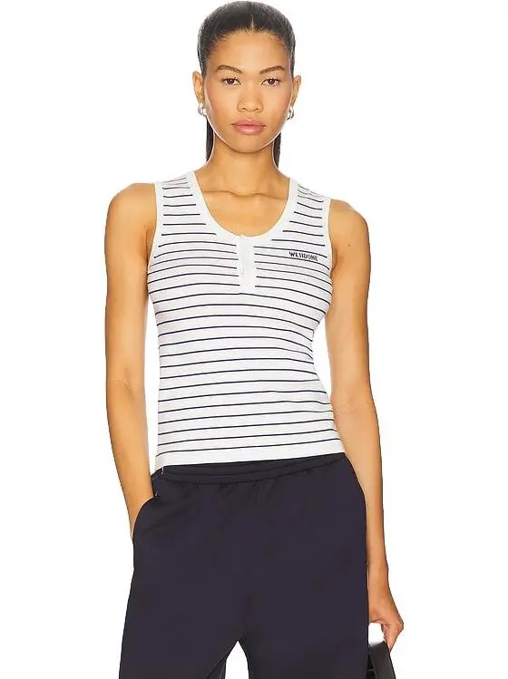 We11Done Knit Tank Top - White