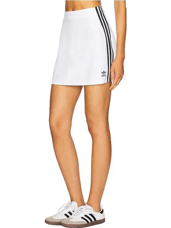 Adidas Originals By Alexander Wang 3 Stripe Mini Skirt - White