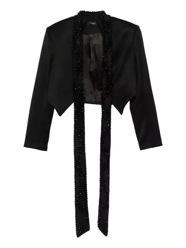 M.MARQUISE Karlie Cropped Blazer - Black