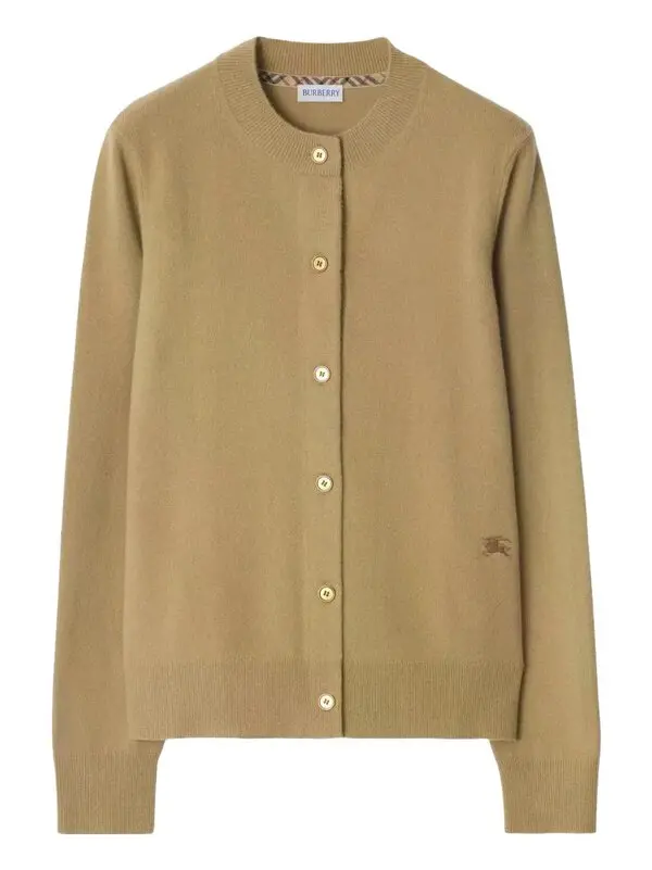Burberry Cashmere Blend Cardigan - Neutrals