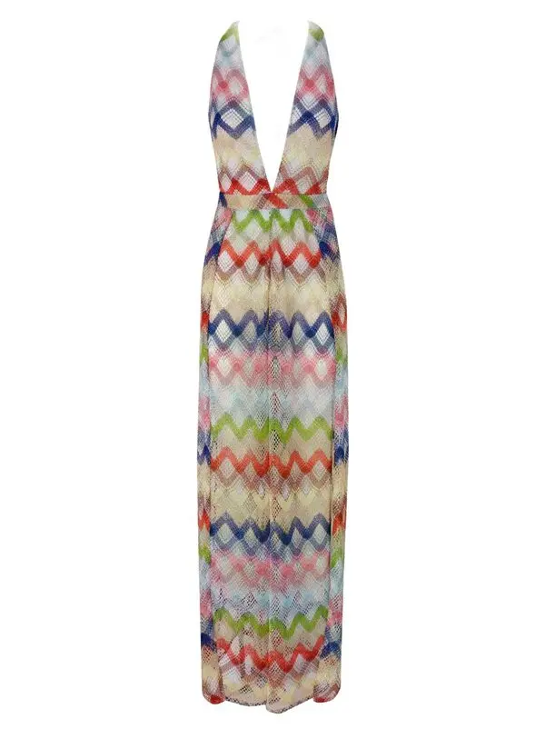 Missoni Zigzag-pattern Dress - Neutrals