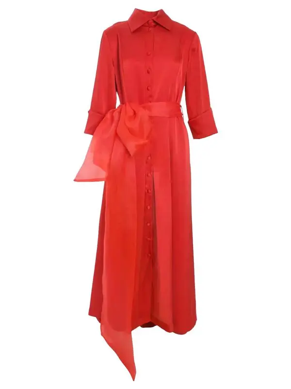 BARUNI Allegra Shirt Dress - Red