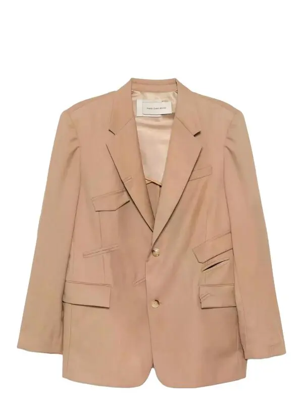 FENG CHEN WANG Button-down Blazer - Neutrals