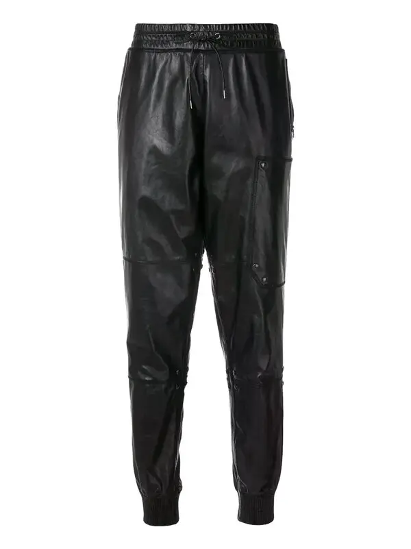 TOM FORD Leather Trousers - Black