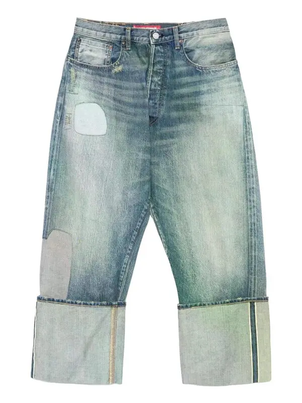 Junya Watanabe Patch-detail Jeans - Blue