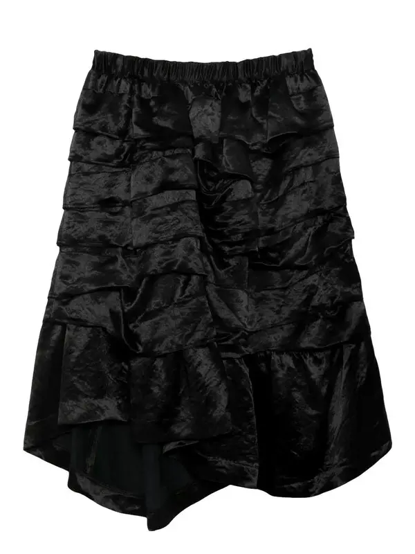 BLACK COMME DES GARÇONS Acetate Ruffled Skirt - Black