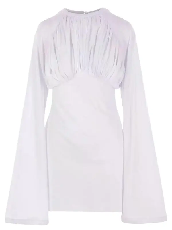 DURAN LANTINK Draped Mini Dress - White