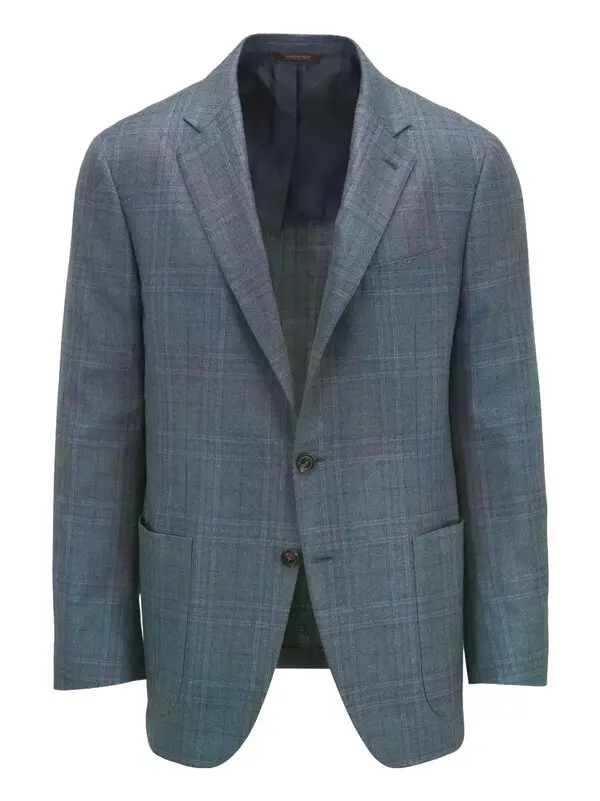 Canali Button-down Blazer - Blue