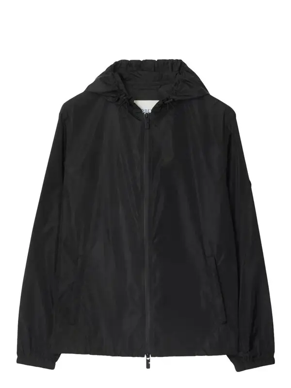 Burberry Printed Windbreaker Jacket - Black
