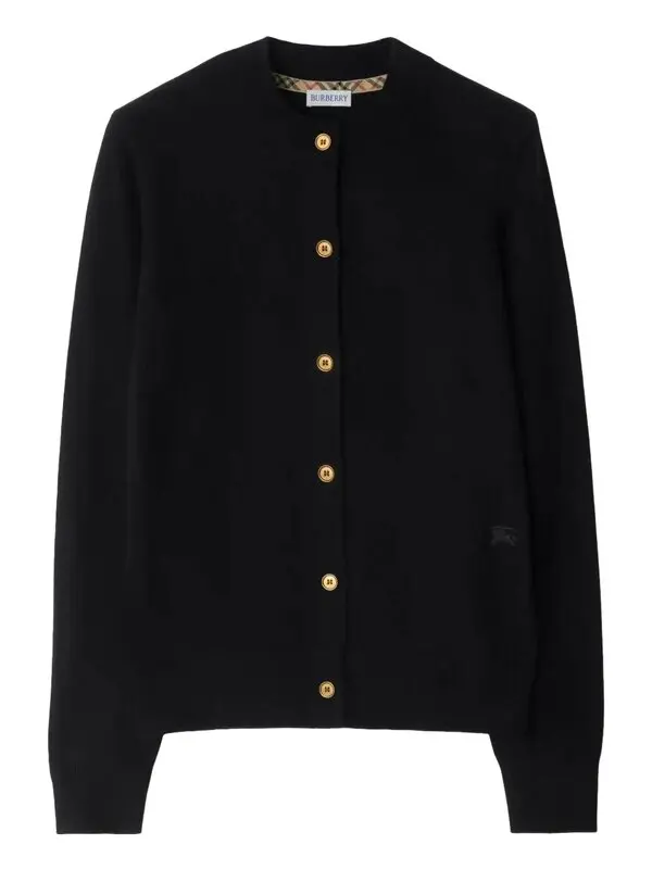 Burberry Embroidered Cardigan - Black