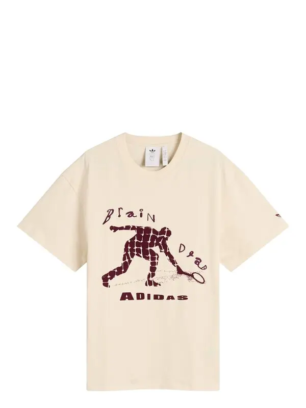 Adidas X Brain Dead Printed T-shirt - Wonder White