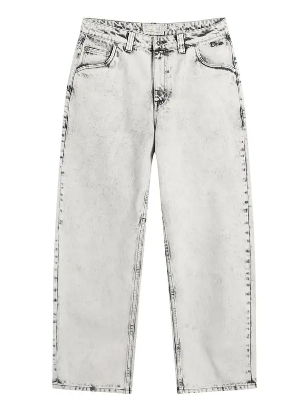 DIME Classic Baggy Denim Pants - Smoke White