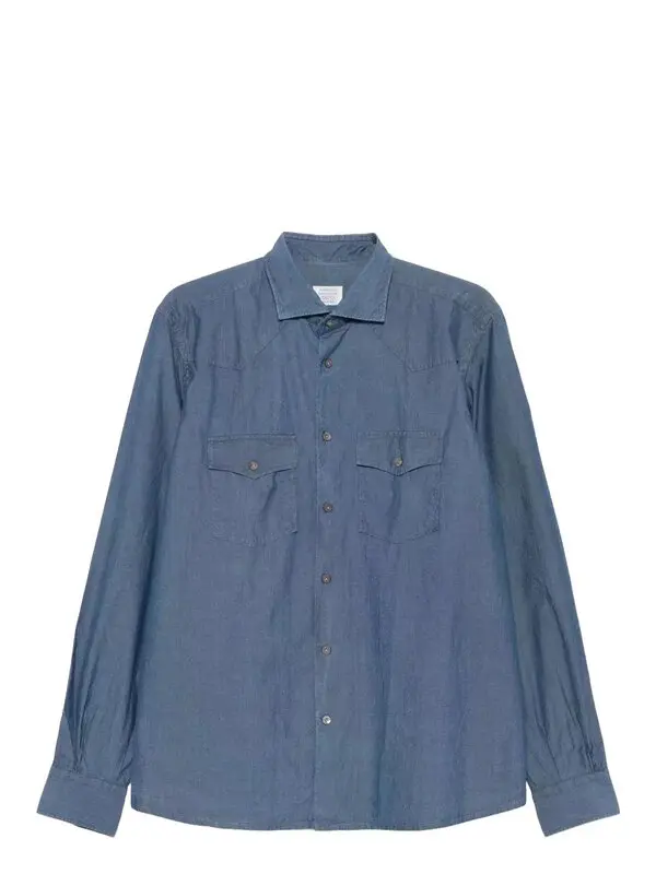 MAZZARELLI Denim Shirt - Blue