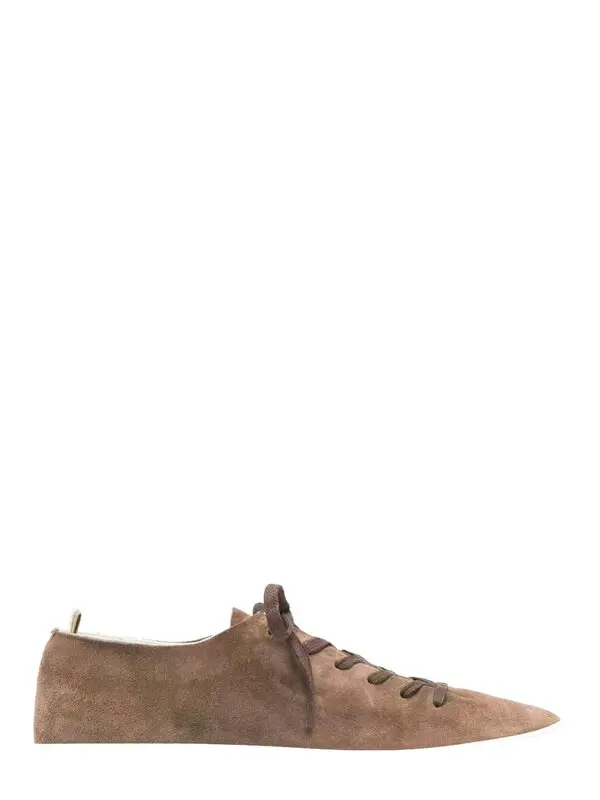 Officine Creative Suede Low Top Sneakers - Brown