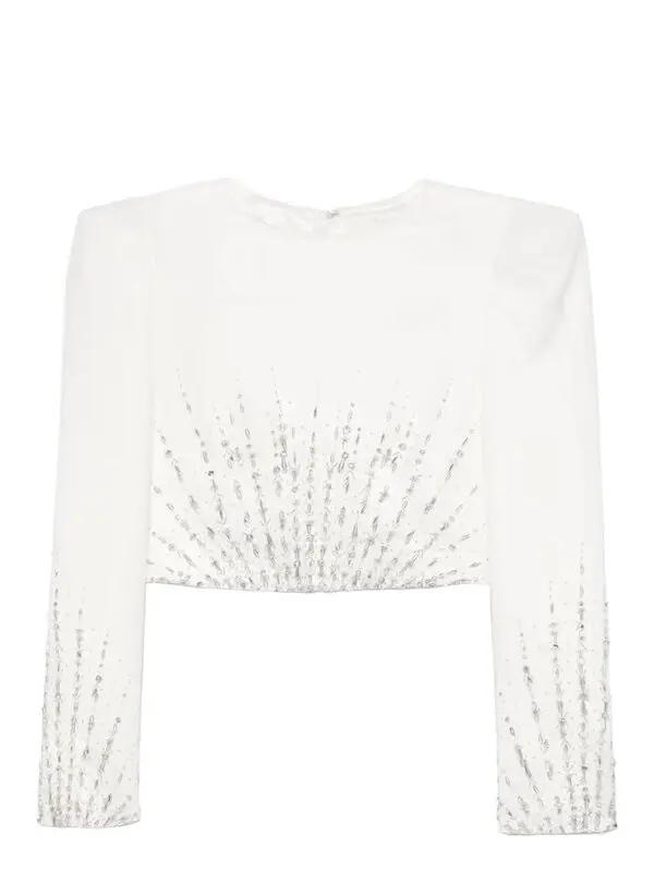 M.MARQUISE Ermina Cropped Top - White