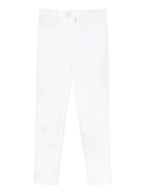 Kiton Logo-patch Chinos - White