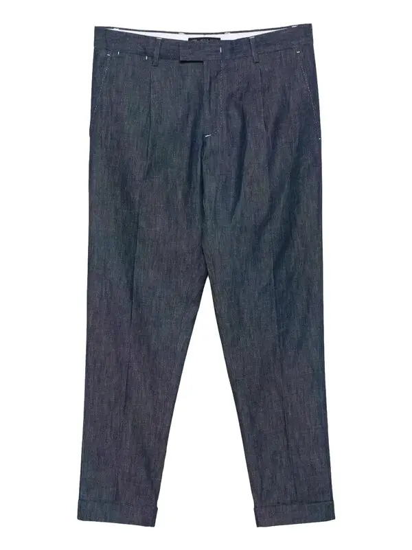 LOW BRAND Oyster Trousers - Blue