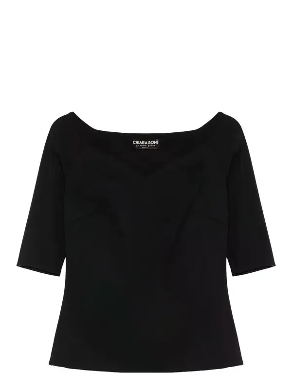 Chiara Boni La Petite Robe Saffron Top - Black