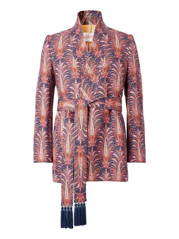 Valentino Garavani Belted Hemp Jacket - Pink