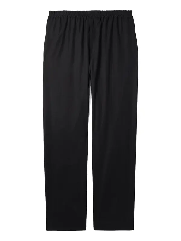 THE ROW Jonah Wide-leg Trousers - Black