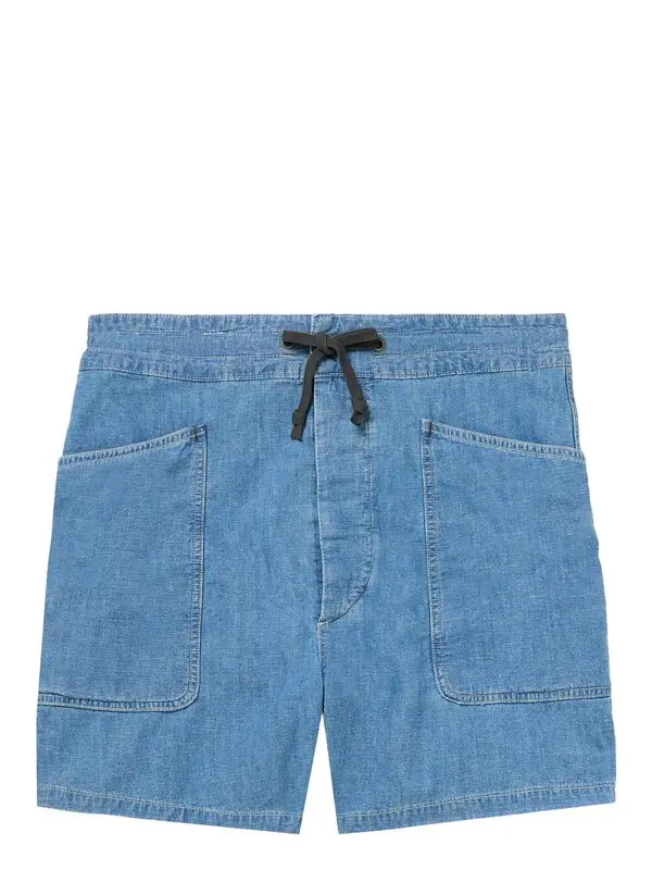 Ralph Lauren Caldwell Straight-leg Chambray Shorts - Blue