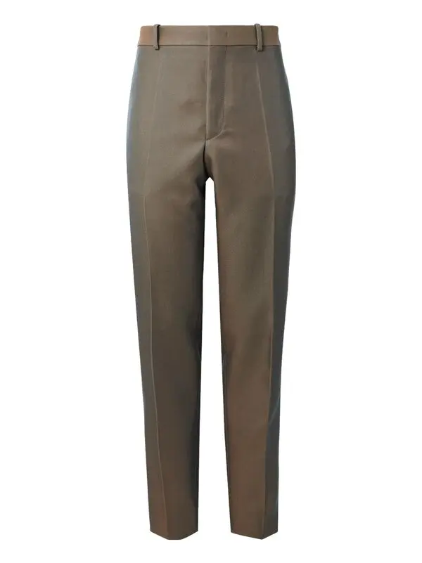 JIL SANDER Straight-leg Virgin Wool-blend Twill Trousers - Neutrals