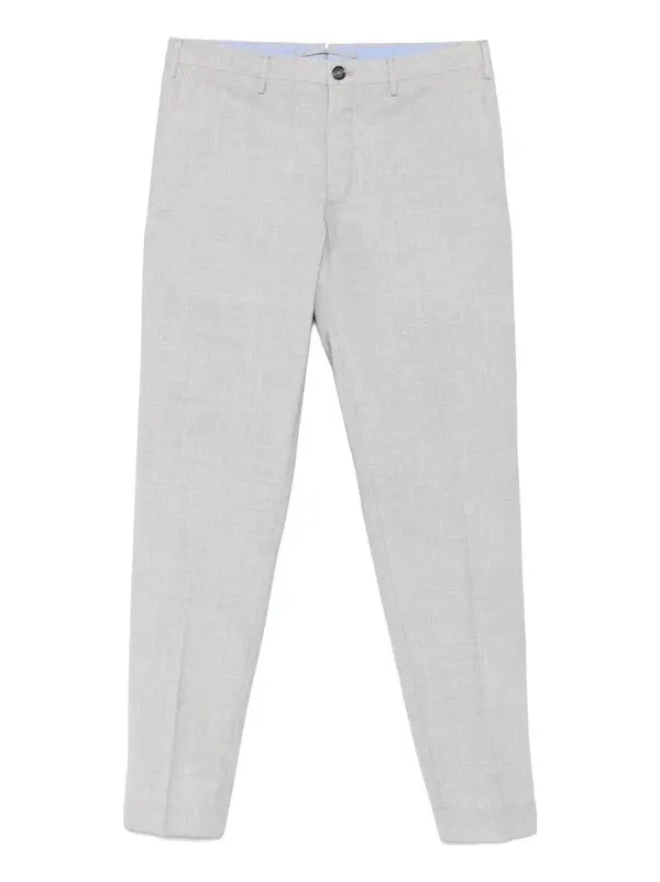 Incotex Mélange-effect Trousers - Grey