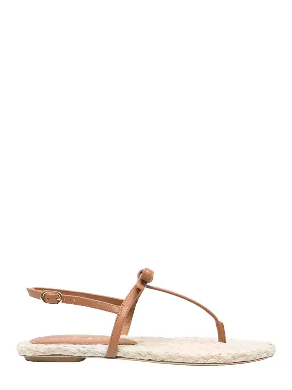 STUART WEITZMAN Bow-detail Espadrille Sandals - Brown