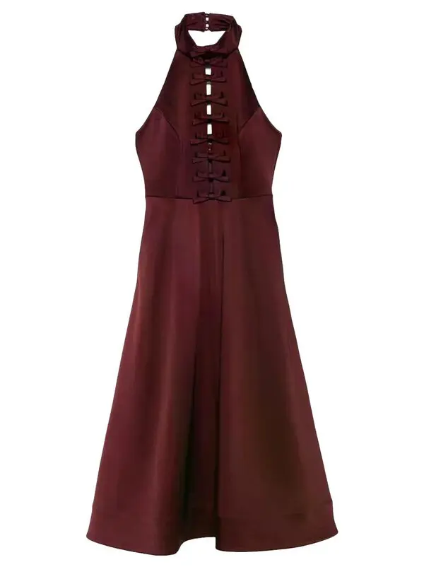 Rebecca Vallance Merlot Midi Dress - Red