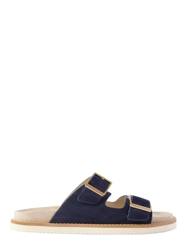 Brunello Cucinelli Suede Sandals - Blue