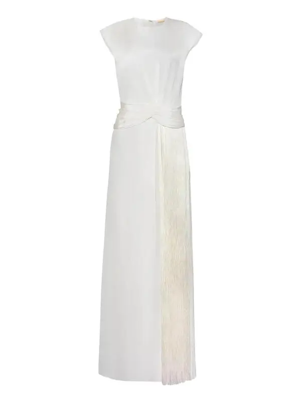 Adam Lippes Silk Long Dress - White