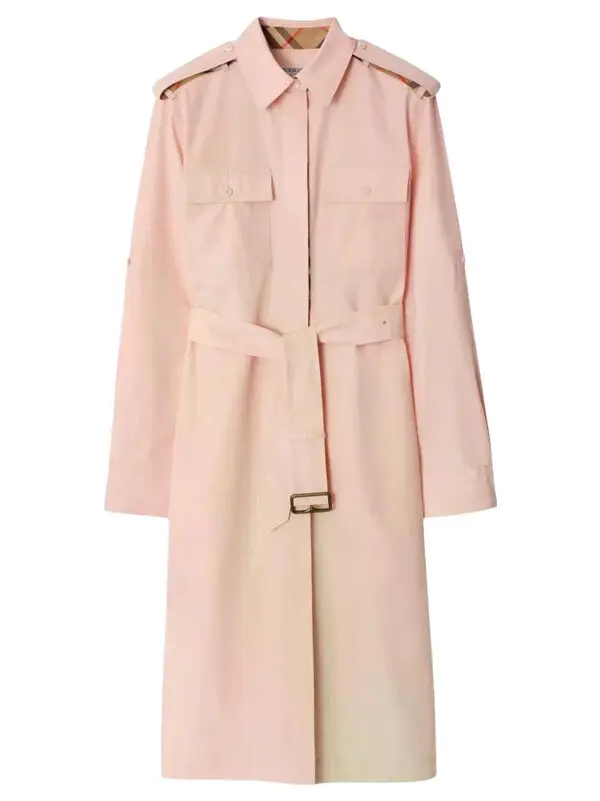 Burberry Cotton-poplin Shirt Dress - Pink