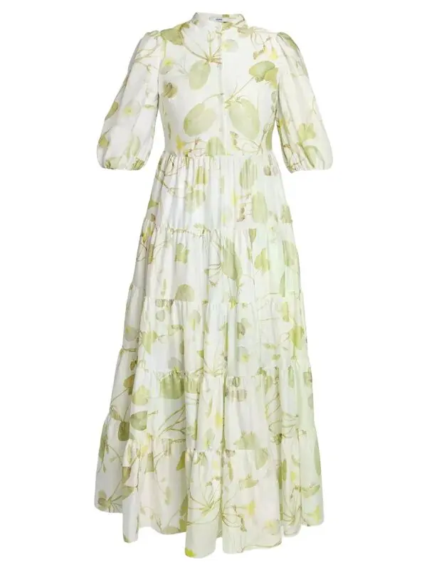 Erdem Short-sleeve Midi Dress - White