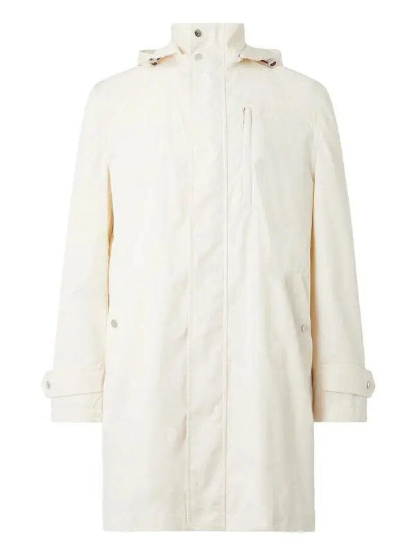 Brunello Cucinelli Shell Hooded Coat - Neutrals