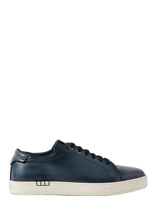 Berluti Playtime Venezia Leather Sneakers - Blue