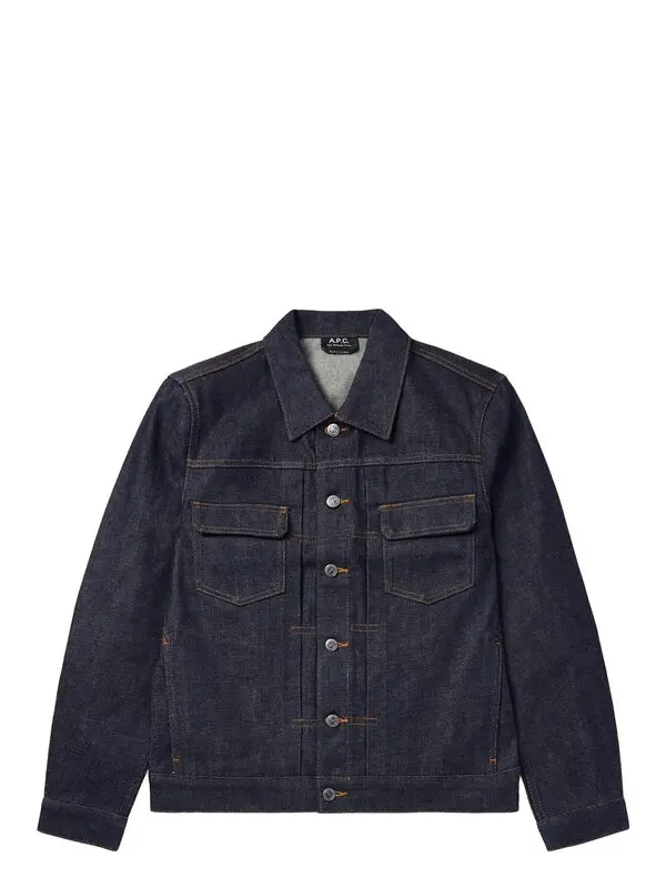 A.p.c. Selvedge Denim Trucker Jacket - Blue