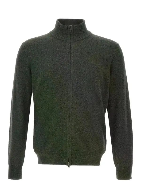 KANGRA Merino Wool Cardigan - Green