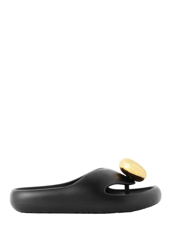 Loewe Paula's Ibiza Bubble Logo-detailed Rubber Slides - Black