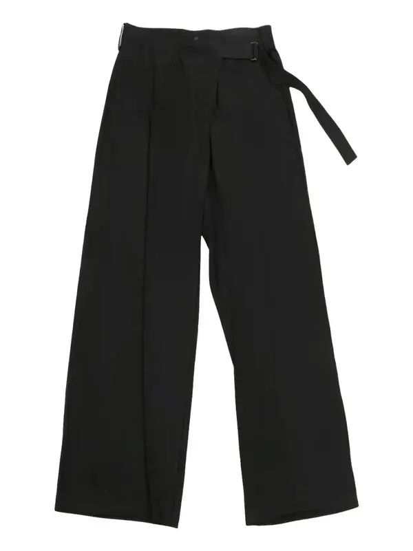 Yohji Yamamoto Wrap-design Trousers - Black