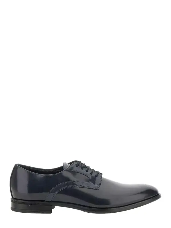 CARLO PIGNATELLI Leather Oxford Shoes - Blue
