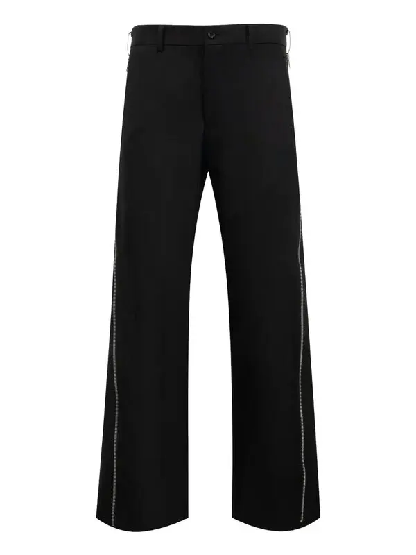 Comme Des Garçons Zip-embellished Trousers - Black