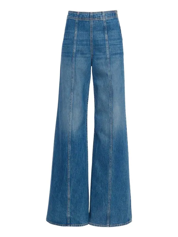 Ulla Johnson The Bianca High Rise Wide Leg Jean - Danube
