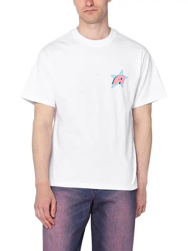 AWAKE NY T Shirt With Star A Logo - White