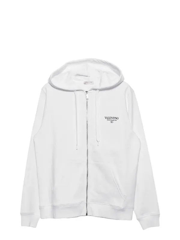 Valentino Garavani Zipped Sweatshirt - White