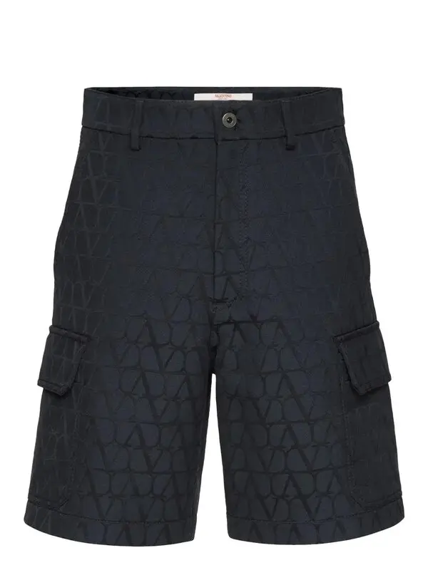 Valentino Garavani Garavani Toile Iconographe Shorts - Blue