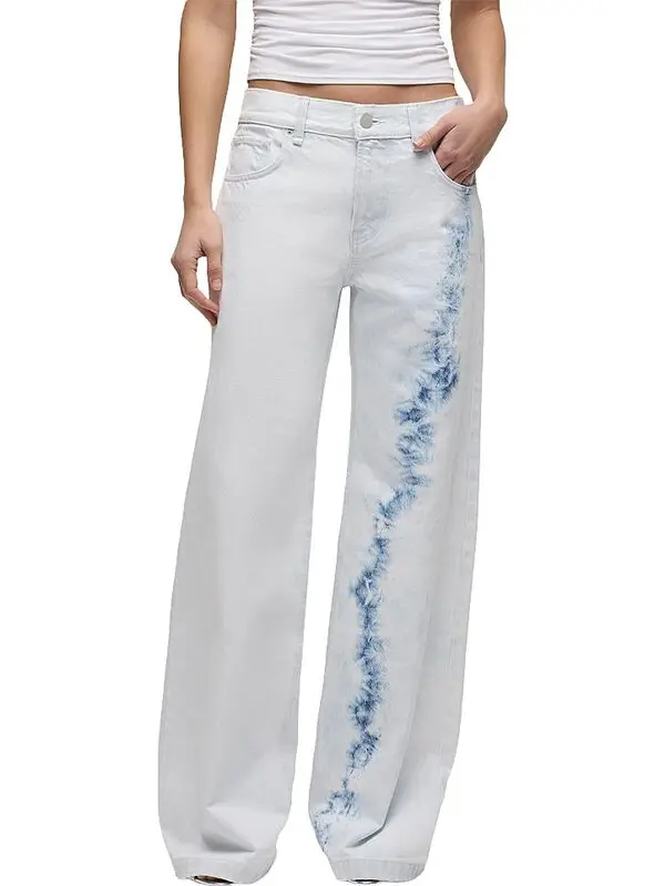 Hudson Jeans Rylee Low Rise Loose Jeans - Bleached Cloud