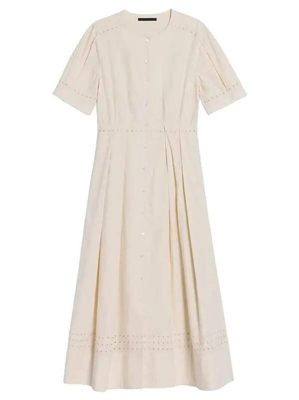 Jenni Kayne Harper Cotton Dress - Warm Ivory