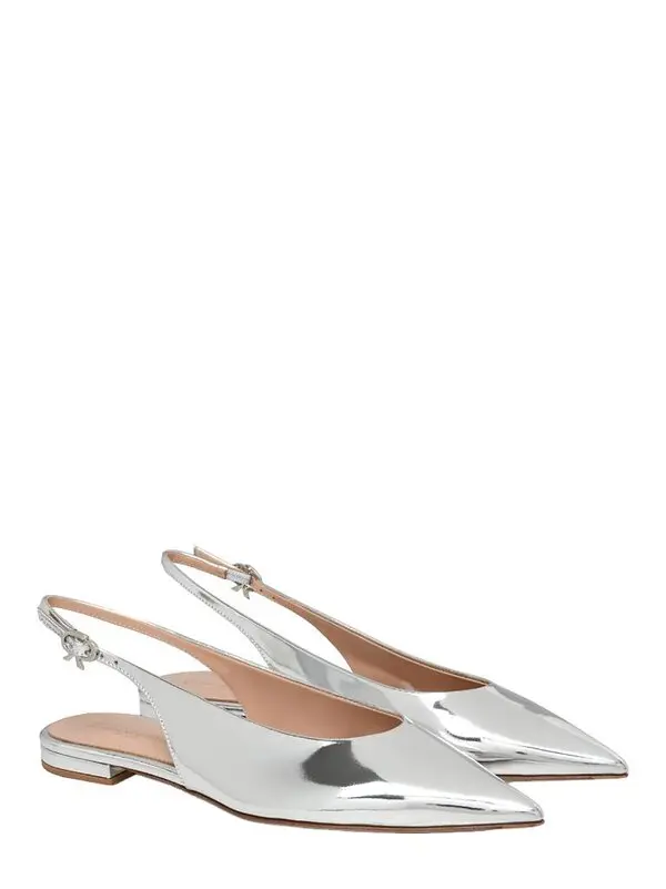 GIANVITO ROSSI Robbie Sling 05 - Silver Calf Leather